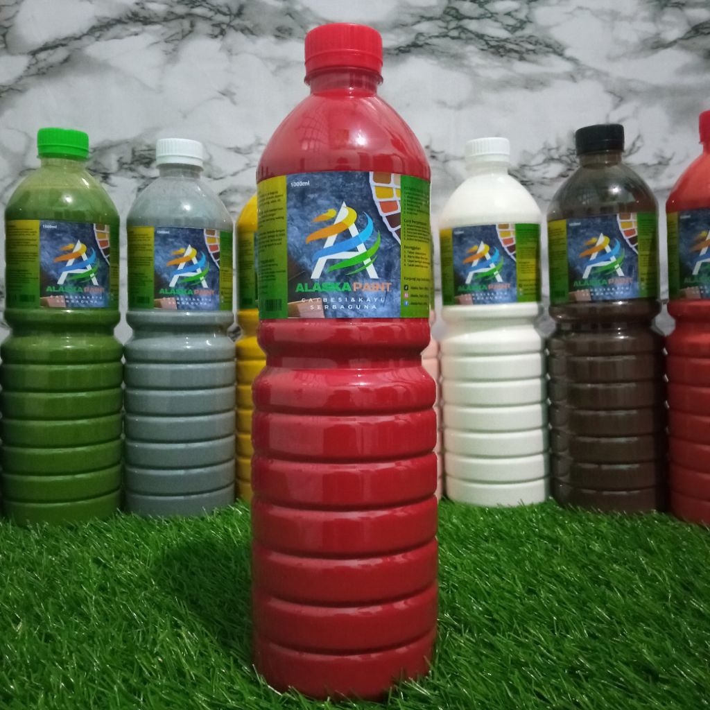 Jual Cat Serbaguna Besi Kayu Seng Galvalum Cor Warna Merah Botolan ...