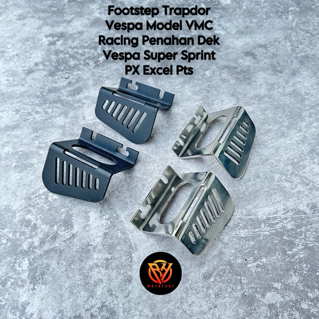 Jual Footstep Trapdoor Vespa Model VMC Racing Penahan Dek Vespa Super ...