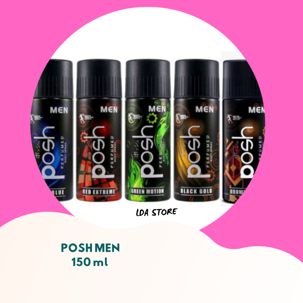 Jual POSH MEN BODY SPRAY 150 ML | Shopee Indonesia