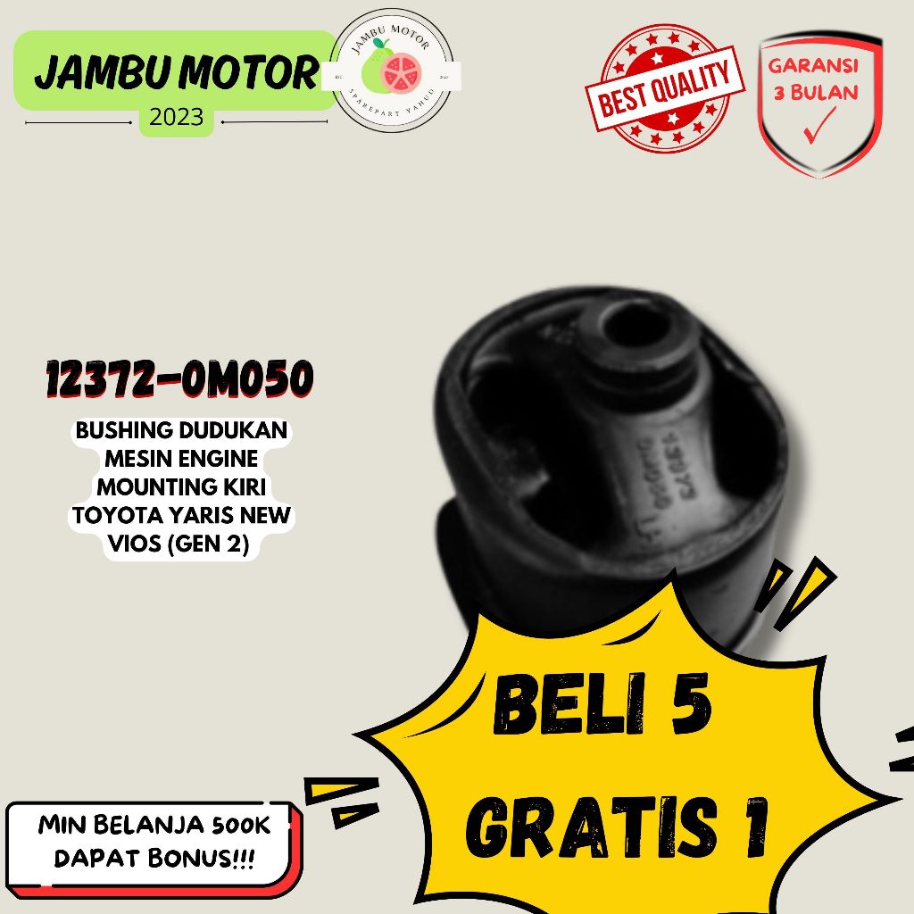 Jual BUSHING DUDUKAN MESIN ENGINE MOUNTING KIRI TOYOTA YARIS NEW VIOS ...