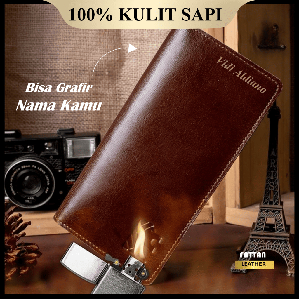 Jual Dompet Kulit Sapi Asli Pria Original Branded 100% Premium Leather ...