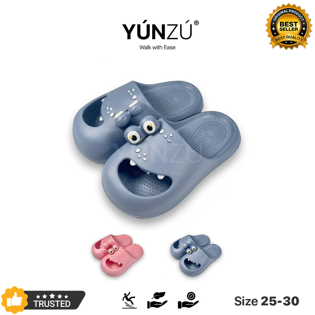 Jual YUNZU Sandal Selop Anak My Cute Dino Viral Kekinian Anti Slip Size ...