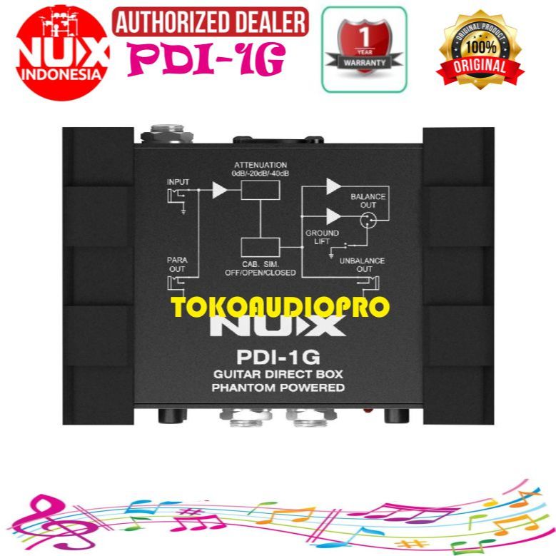 Jual Nux PDI-1G Guitar Direct Box With Cabinet Simulator pdi1g | Shopee ...