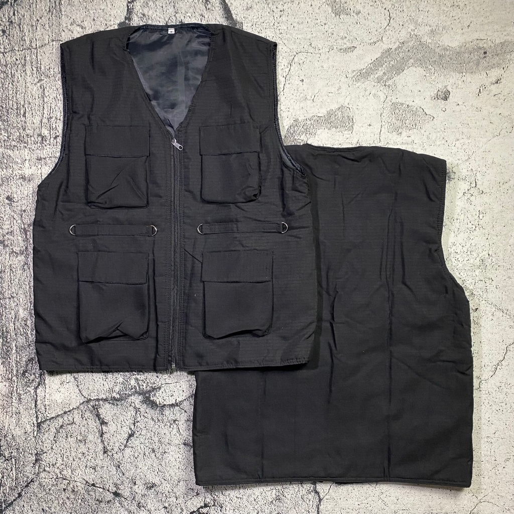 Jual Rompi Lapangan Tactical Kain Polos Rompi Proyek Safety Bahan ...