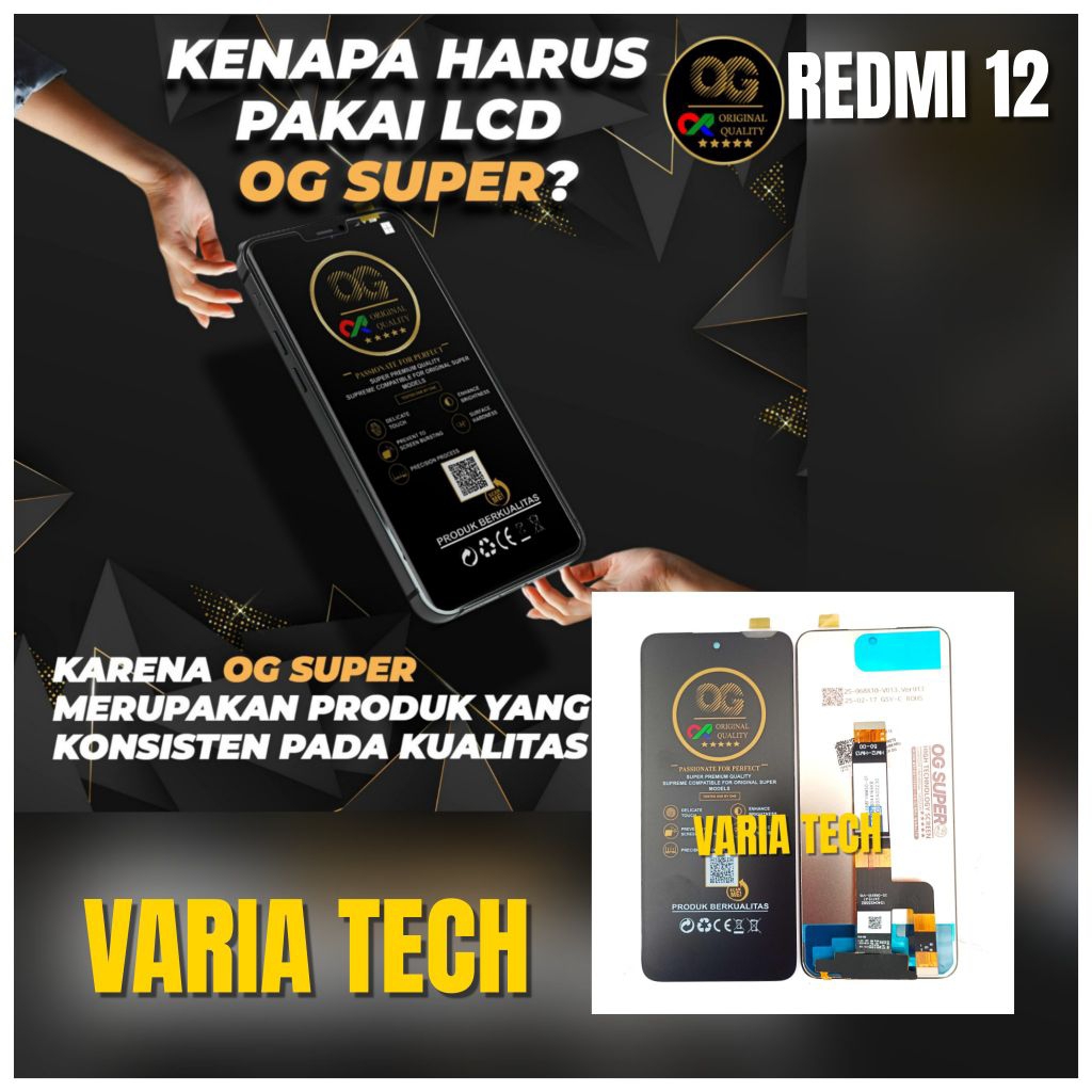 Jual LCD REDMI 12/REDMI 13/NOTE 12R/POCO M6 PRO 5G FULLSET TOUCHSCREEN ...