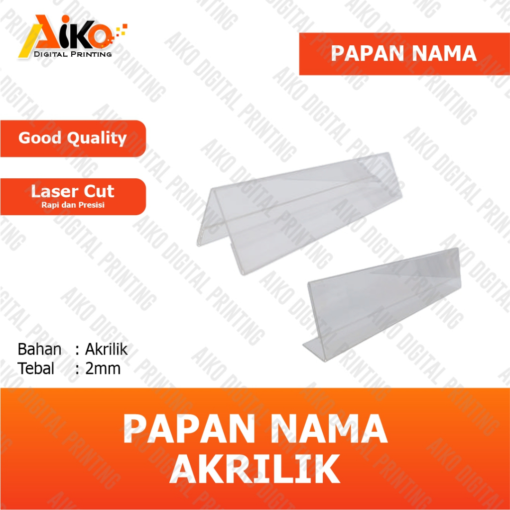 Jual PAPAN NAMA AKRILIK SEGITIGA | AKRILIK PAPAN NAMA MEJA PANITIA ...