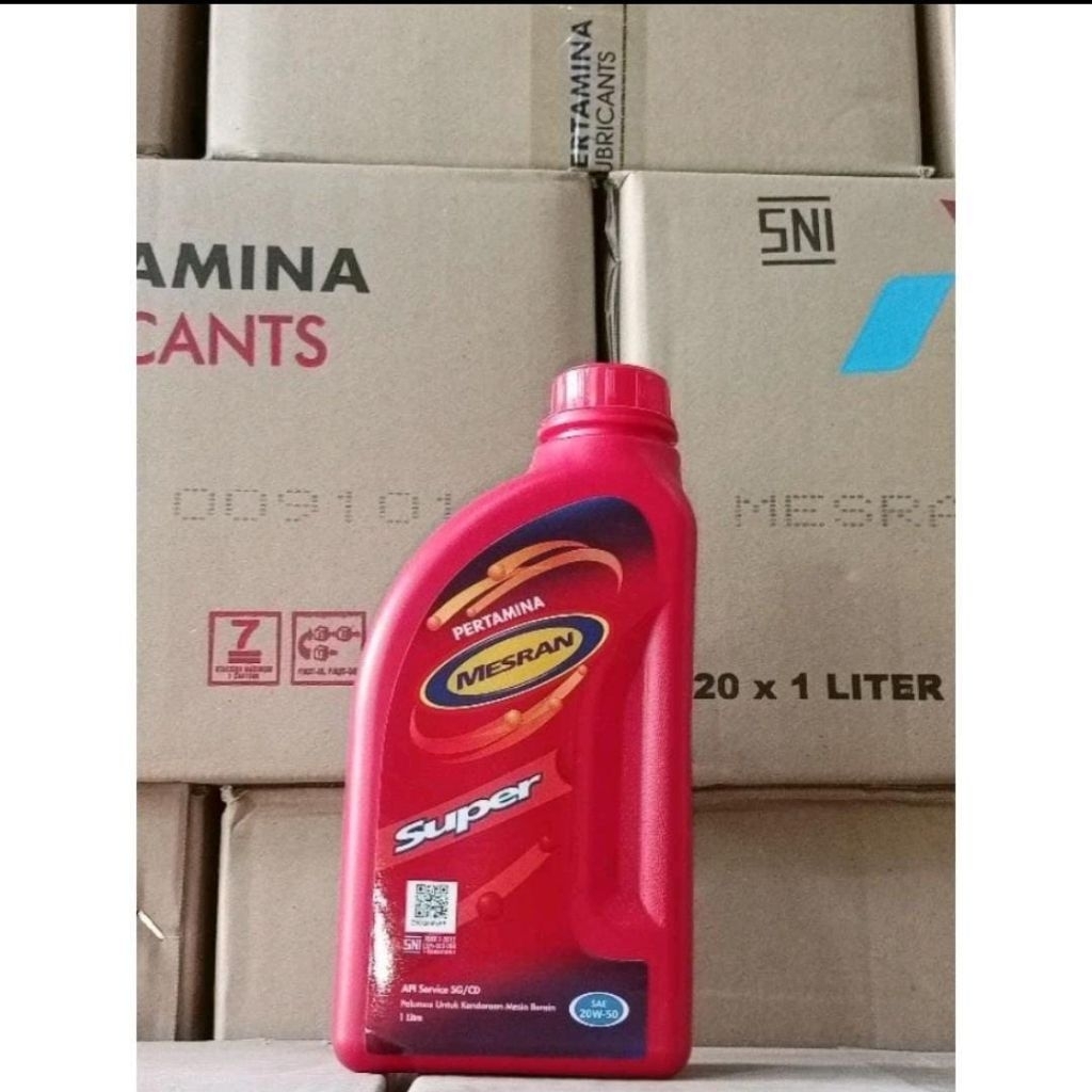 Jual OLI MESRAN SUPER 1L SAE 20W-50 PERTAMINA | Shopee Indonesia