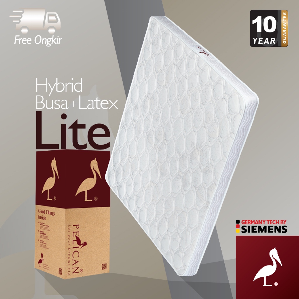 Jual Pelican Kasur Latex Busa Hybrid Lite Tebal 12 Cm Garansi 10 Tahun ...