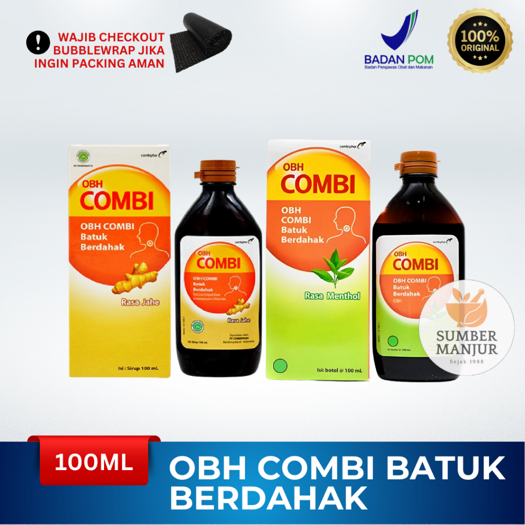 Jual OBH COMBI BATUK BERDAHAK ALL VARIAN 100ML | Shopee Indonesia