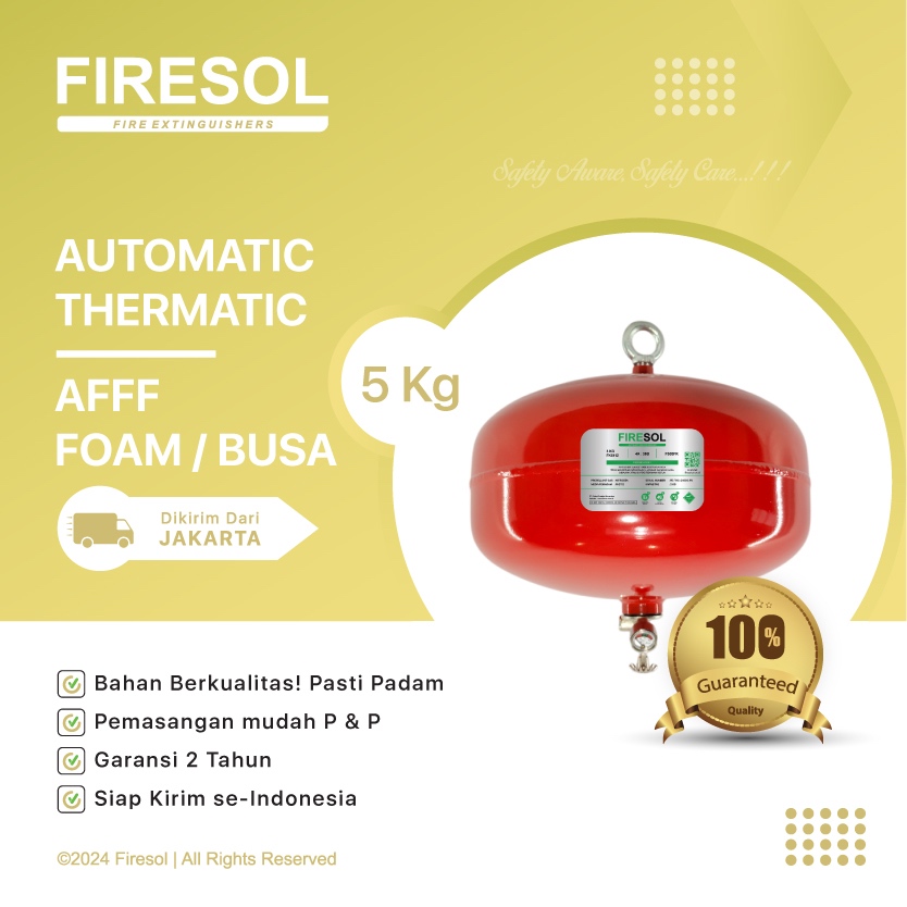 Jual Automatic Thermatic Pemadam Api Otomatis / AFFF Foam 5 kg Firesol ...