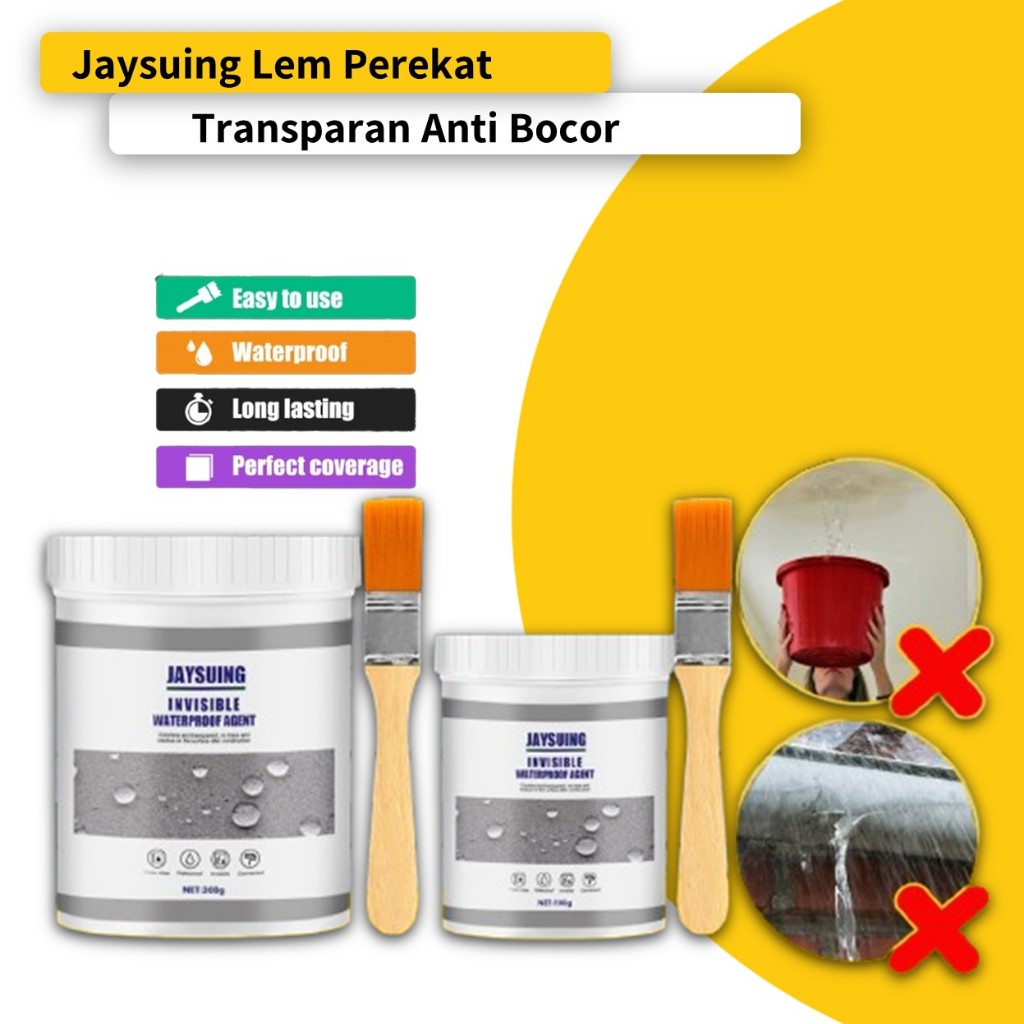 Jual Jaysuing Lem Transparan Anti Bocor Lem Bening Pelapis Anti Rembes ...