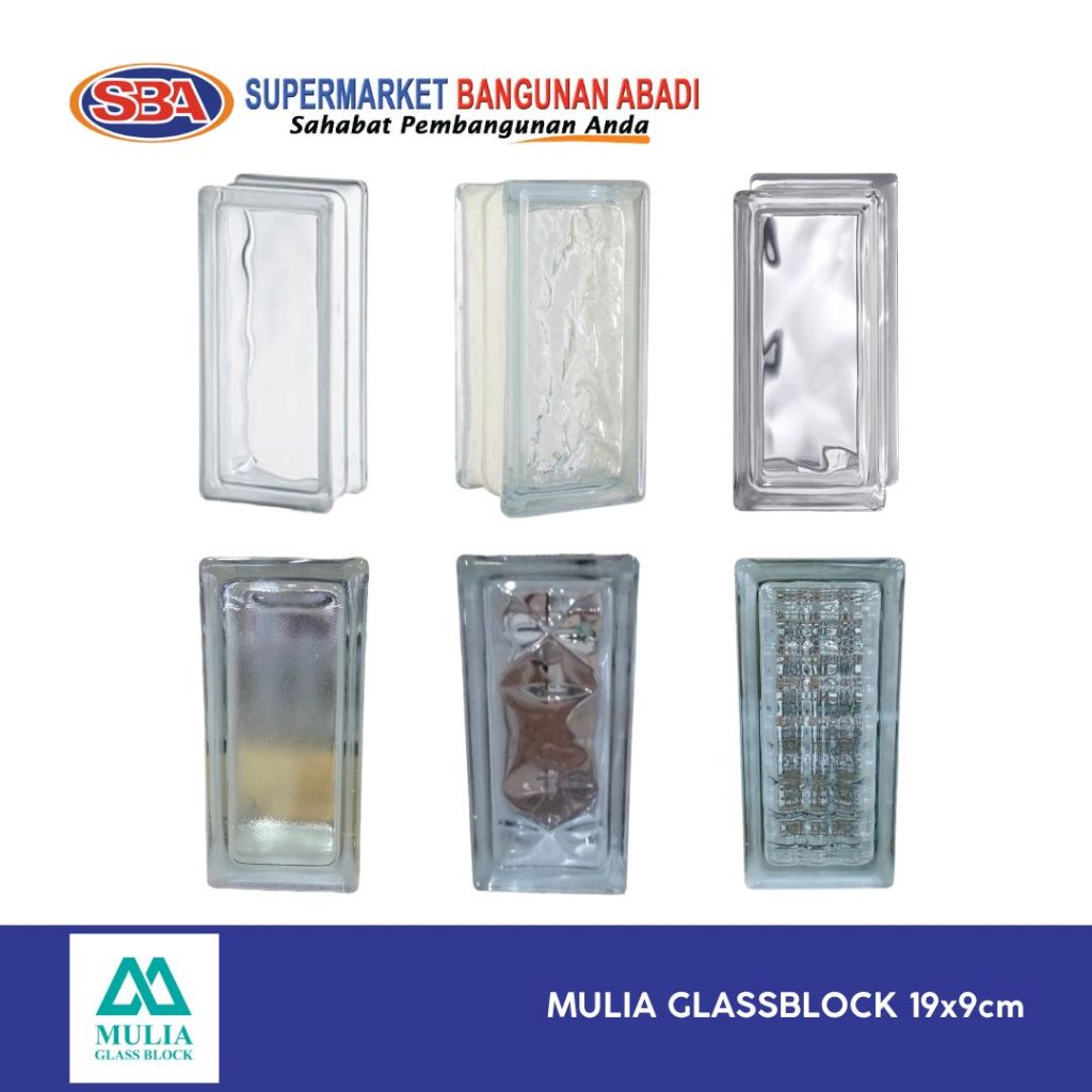 Jual MULIA GLASSBLOCK BATA / GLASSBLOK / GLASS BLOCK 19X9CM | Shopee ...