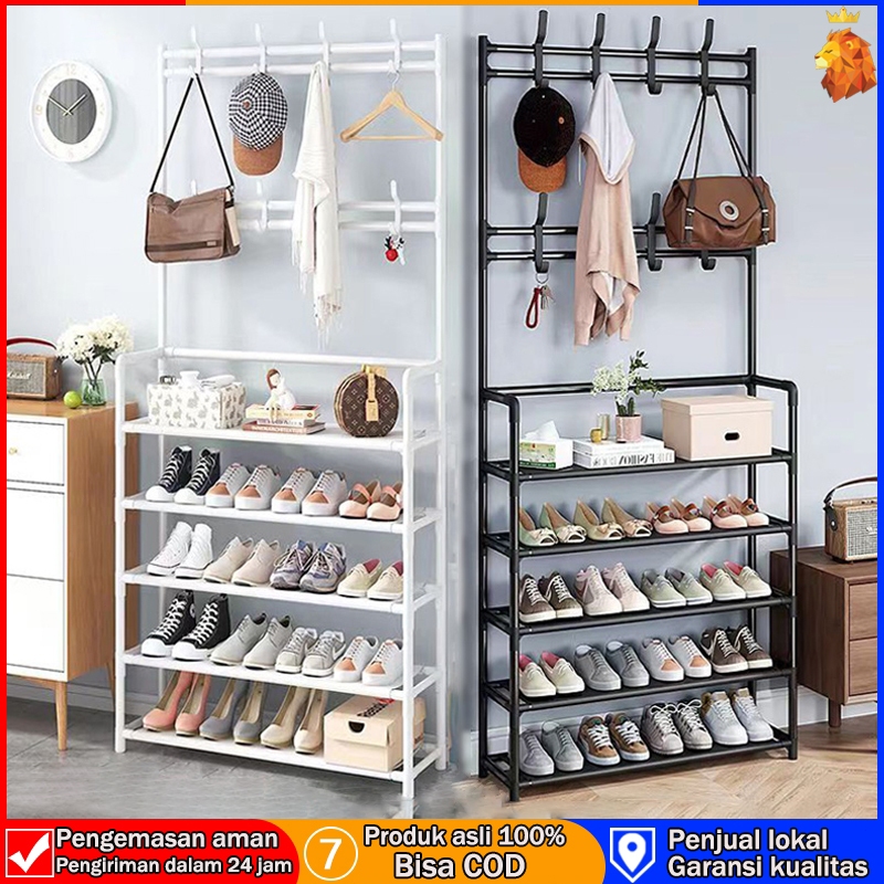 Jual Stand Hanger Multifungsi 5 Tingkat Rak Sepatu dan Gantungan Baju ...