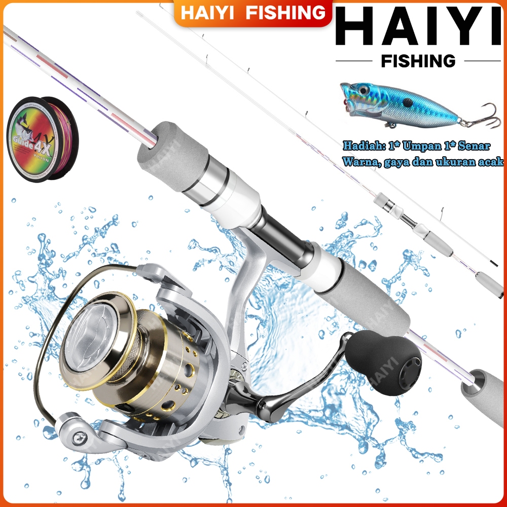 Jual Joran Pancing 1.5M/1.68M/1.8M 2 Bagian Pancing Reel 1000-5000 ...