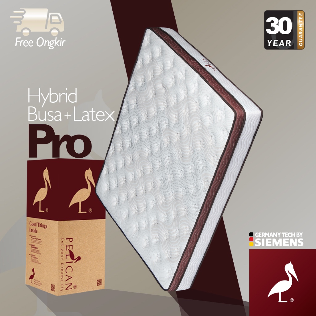 Jual Pelican Kasur Latex Busa Hybrid Pro Tebal 20 Cm Garansi 30 Tahun ...