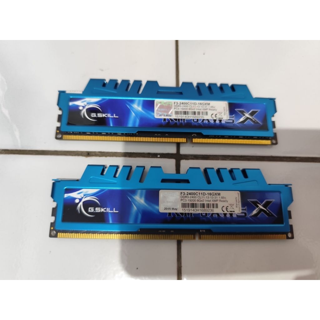 Jual Ram DDR3 2400 GSkill 16Gb Kit (2x8) | Shopee Indonesia
