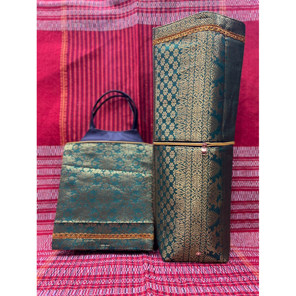 Jual tandok tas motif songket langsung dari pengrajin tandok ukuran 3 ...