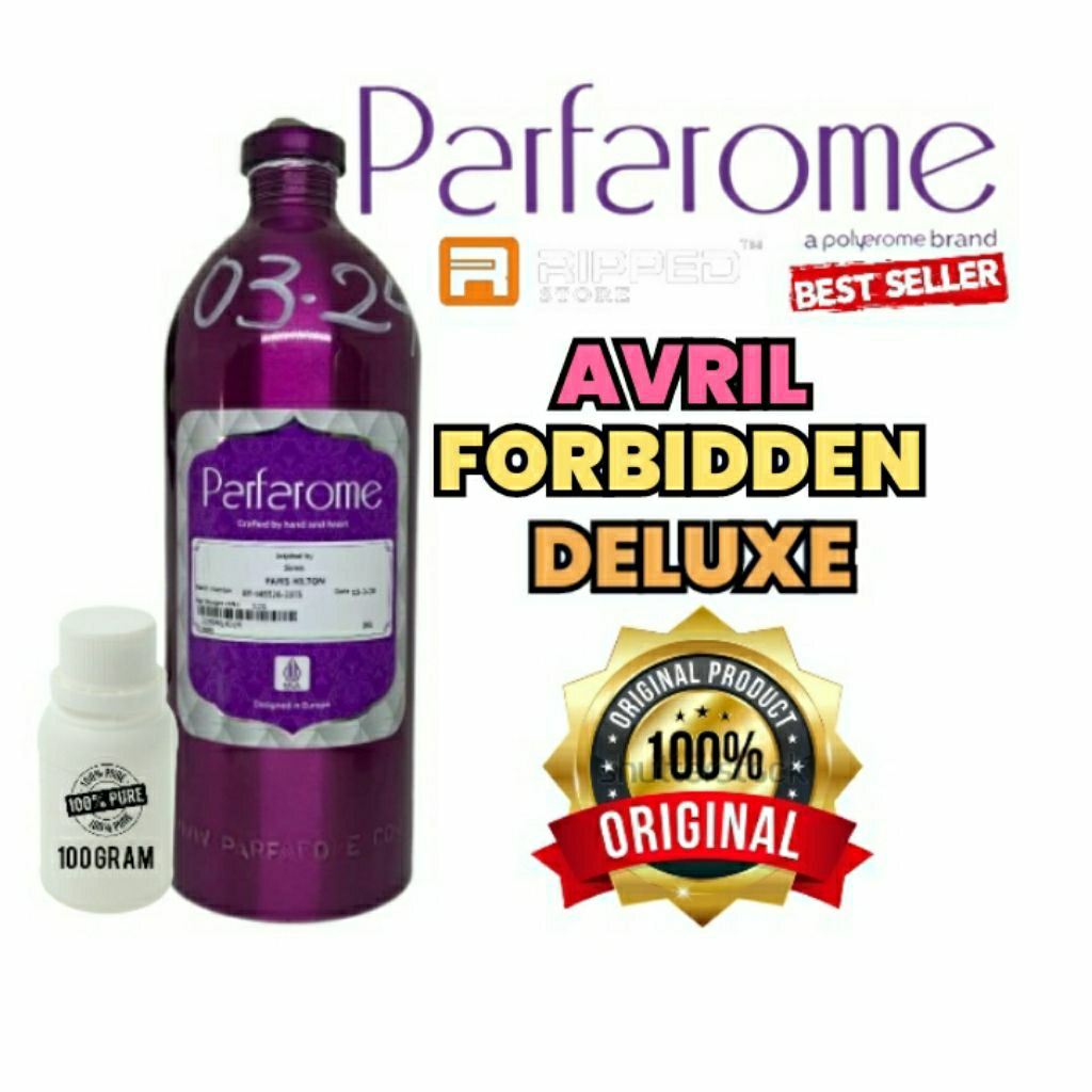 Jual (100ML) AVRIL PORBIDDEN ROSE DELUXE BIBIT PARFUM MURNI BY ...