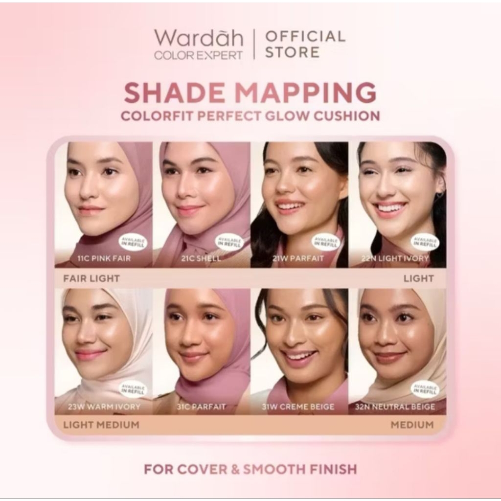 Jual Wardah Colorfit Perfect Glow Cushion Refill | Shopee Indonesia