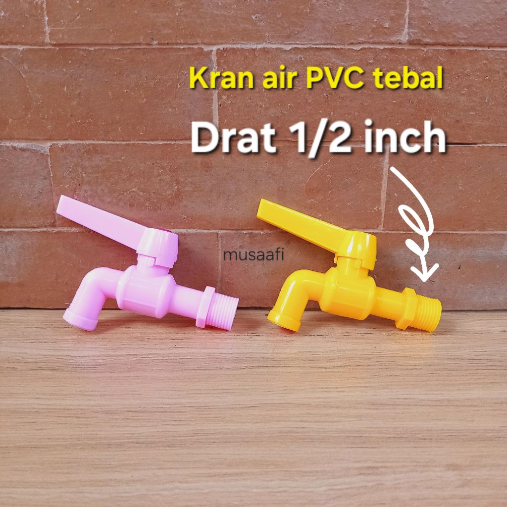 Jual kran air plastik tembok PVC 1/2 inch | Shopee Indonesia