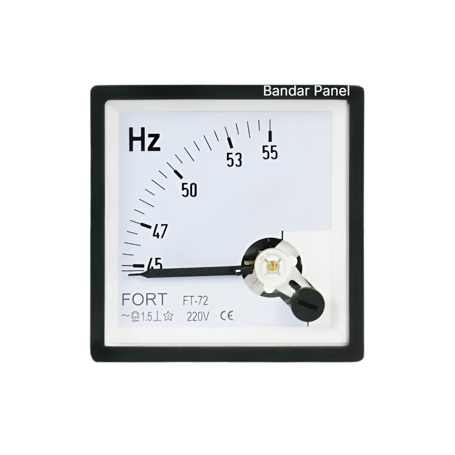 Jual FORT HZ Meter Jarum 45 - 55 Hz 72 x 72 Frekuensi Meter Analog FT ...