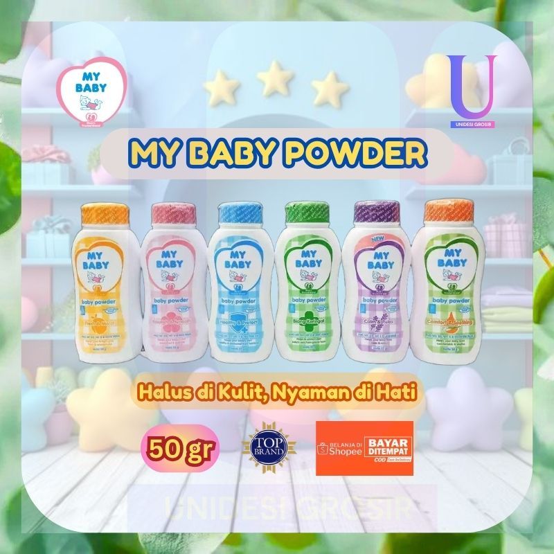Jual My Baby Powder 50gr [] Menjaga Kulit Bayi Tetap Sejuk dan Halus ...