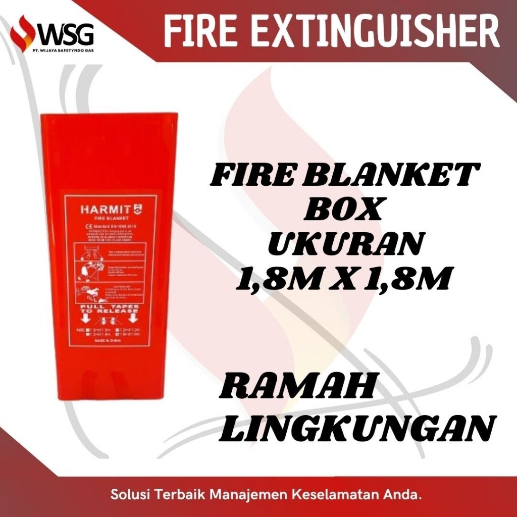 Jual Fire Blanket Box/Selimut Api Box 1,8m x 1,8m | Shopee Indonesia