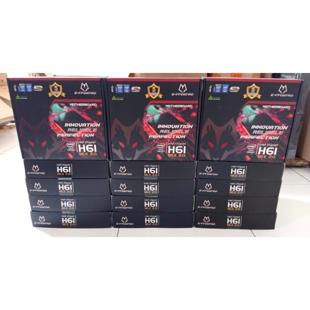 Jual MOTHERBOARD EFFOXPRO H61 SOCKET 1155 | Shopee Indonesia