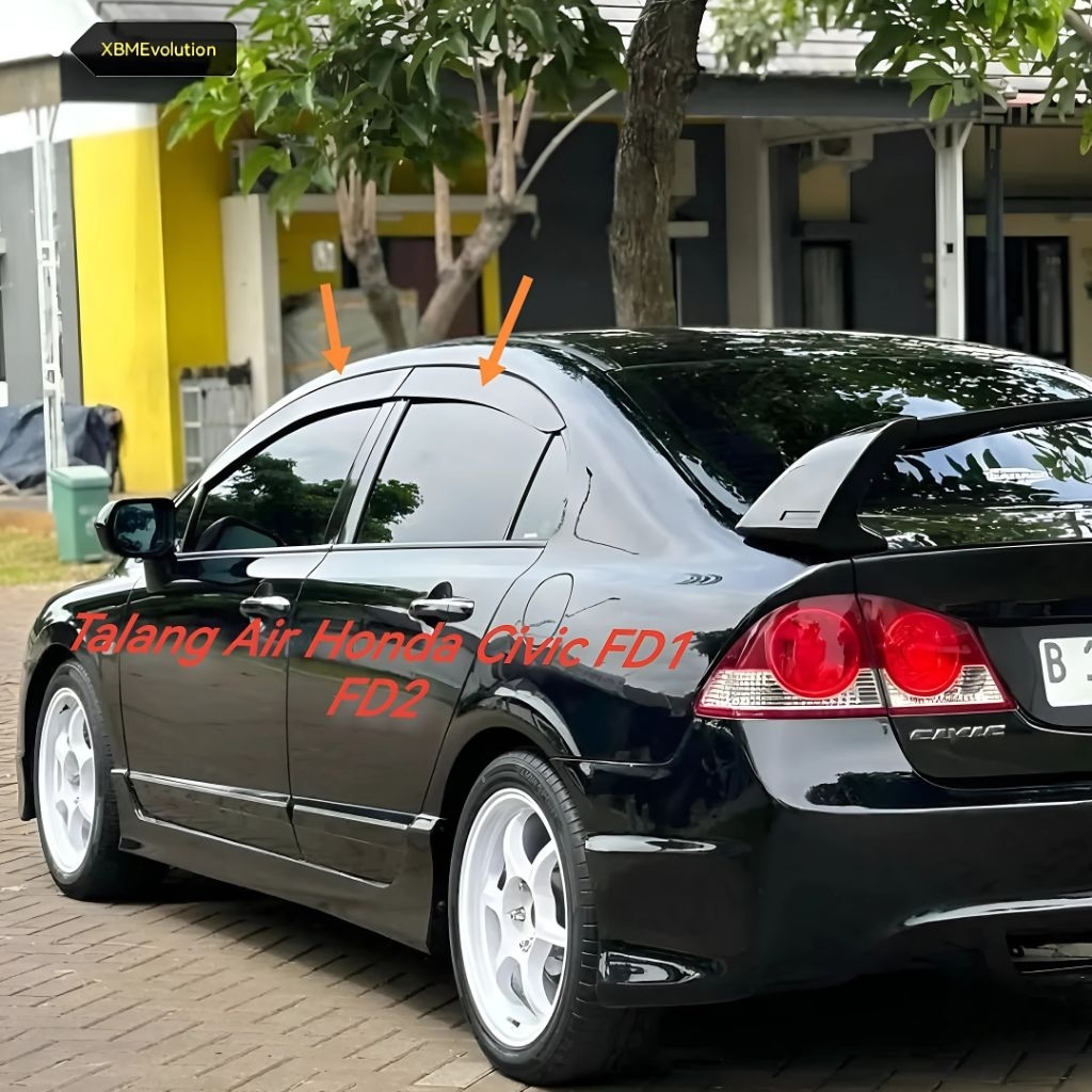 Jual Talang Air Slim Mobil Honda Civic FD1 FD2 2006 - 2011 High Quality Bahan Tebal | Shopee ...