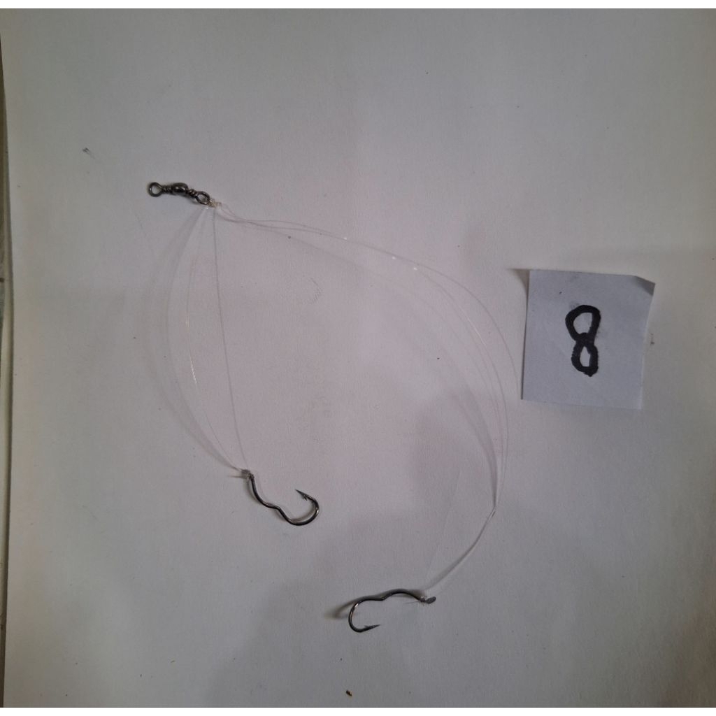 Jual Rangkaian Kail otomatis flip hook 2 mata kail siap pakai untuk ...