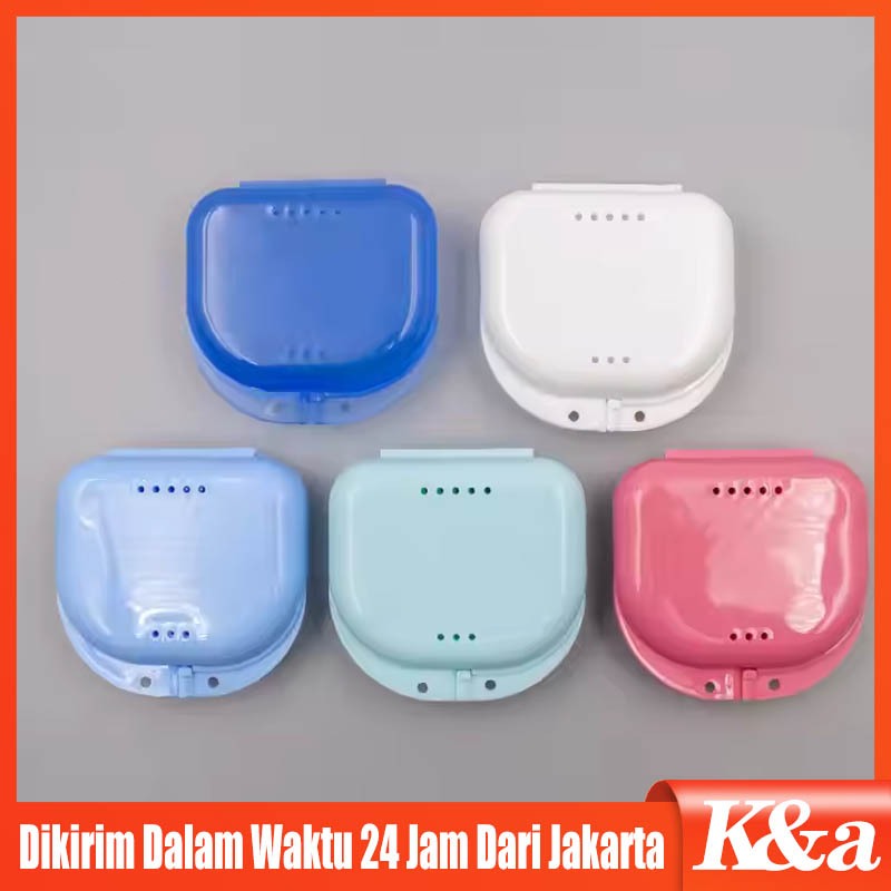 Jual PREMIUM KOTAK RETAINER TRAINER GIGI DENGAN LUBANG / BOX PROTESA ...