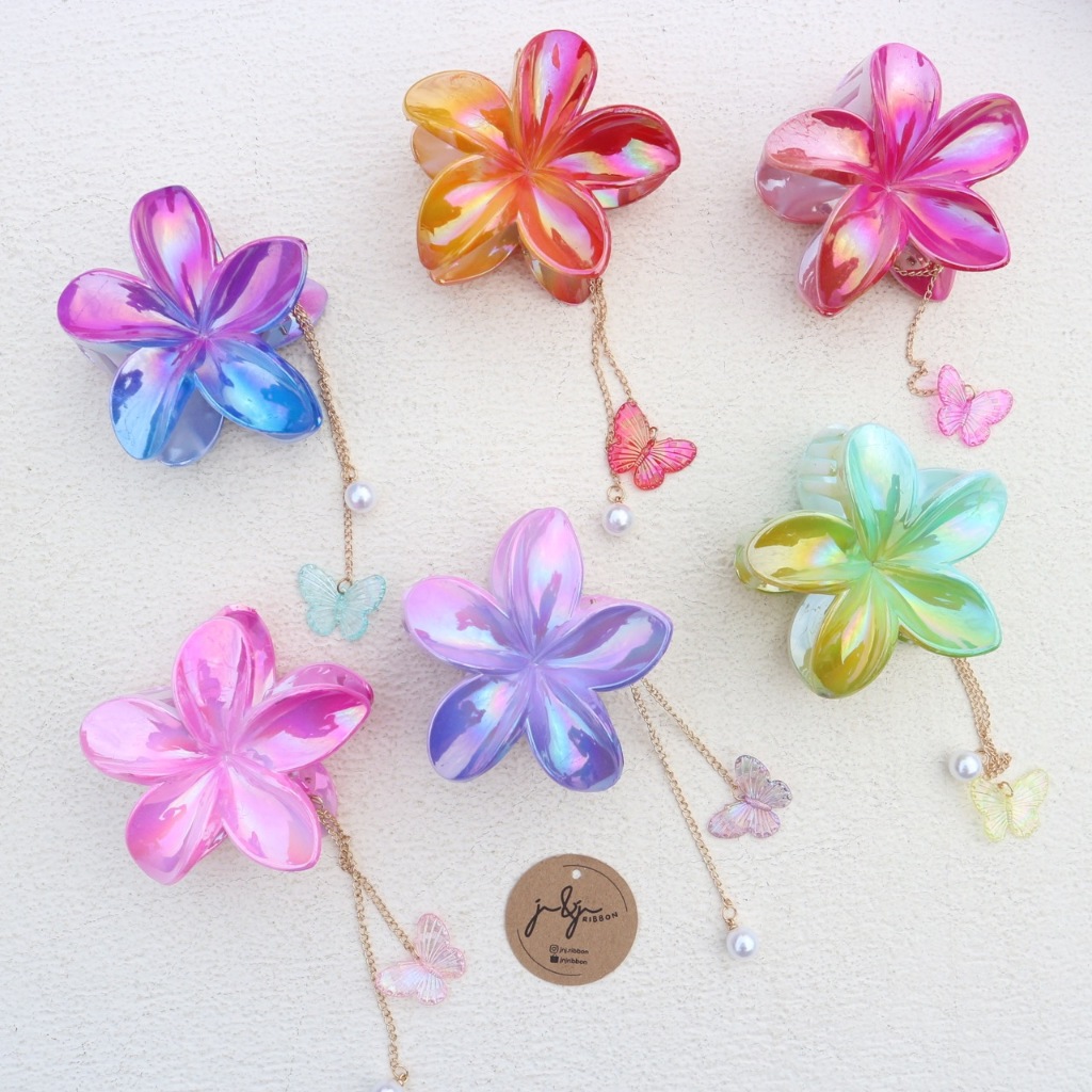 Jual J&J RIBBON | JEPIT RAMBUT SALON JEDAI MOTIF BUNGA DOFF GLOSSY ...