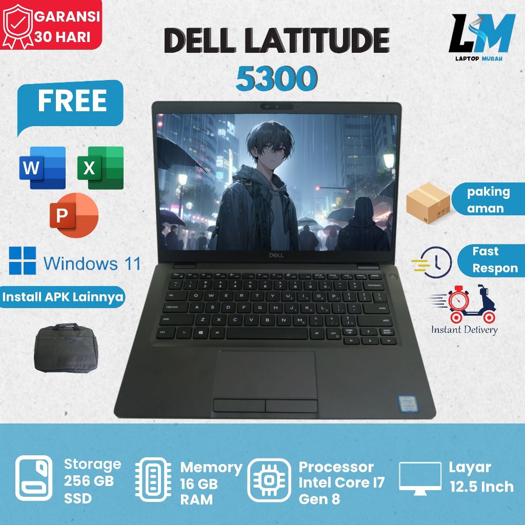 Jual Dell Latitude 5300 Intel Core I5 I7 Gen 8 Ram 16gb Ssd 256gb ...