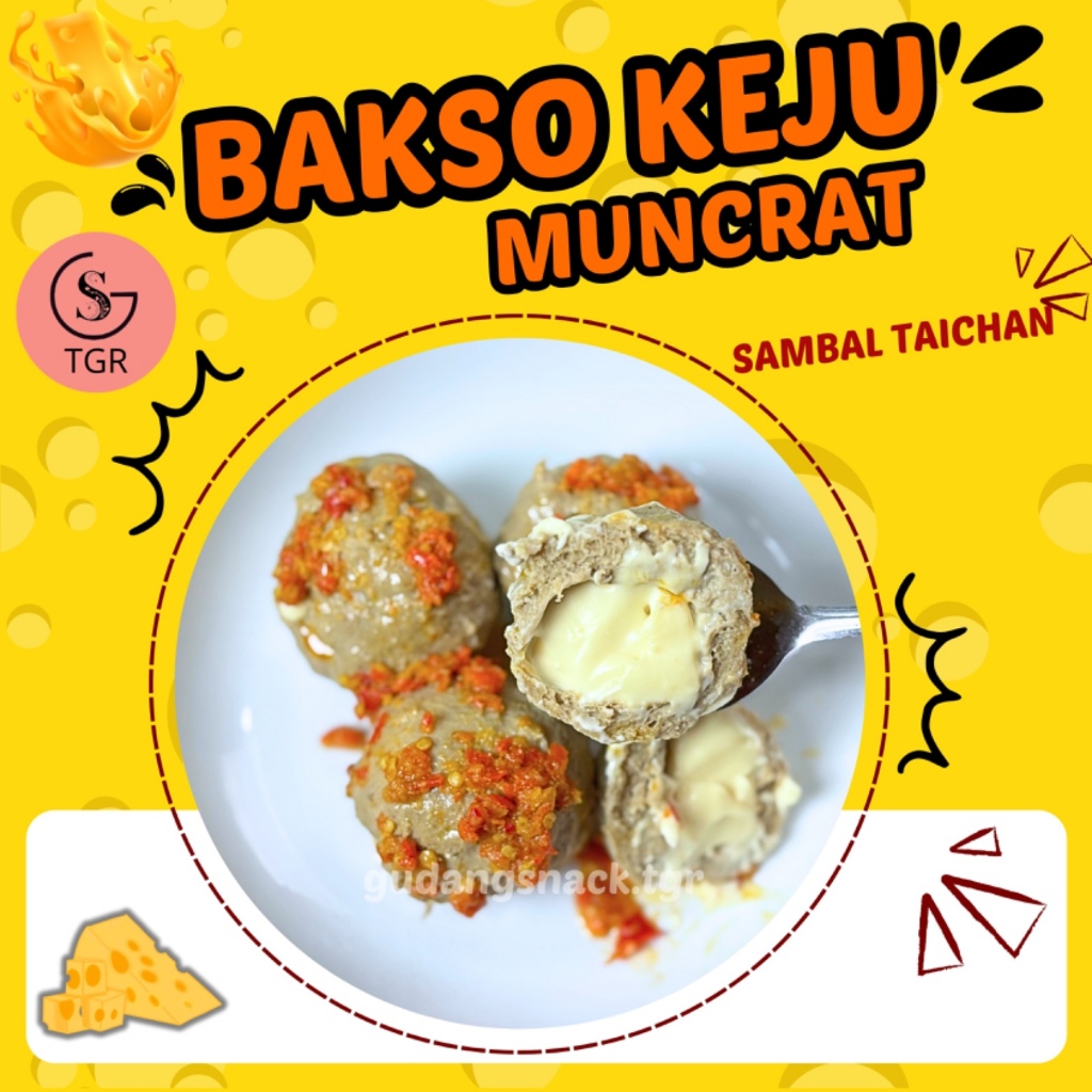 Jual BAKSO KEJU MONCROT ISI 4 SAMBAL TAICHAN KEJU MELELEH ...