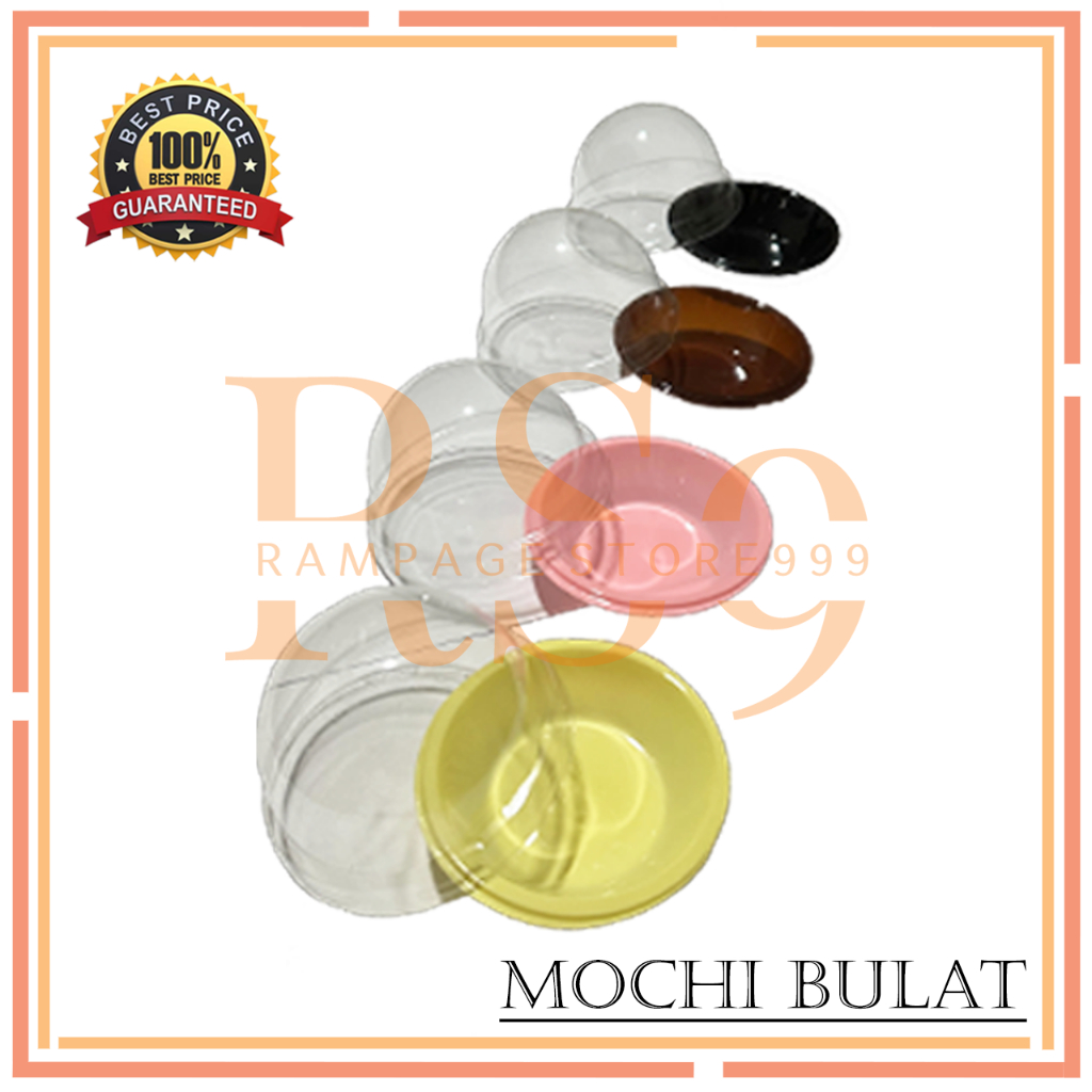 Jual [50 PCS] mika mochi bulat /mika mini puding bulat / tray mooncake ...