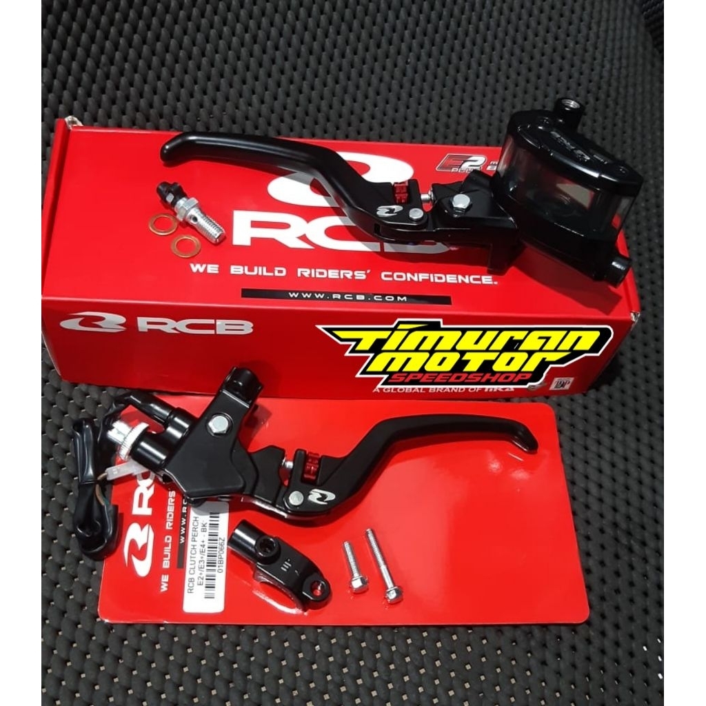 Jual MASTER REM RCB E2 PLUS SET HANDEL KIRI BLACK | Shopee Indonesia