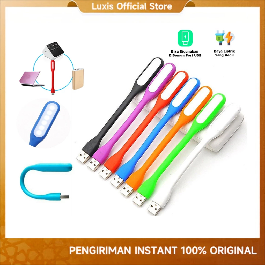 Jual Luxis Lampu Sikat USB / Lampu LED USB Flexible / Lampu Sikat Gigi Emergency | Shopee Indonesia