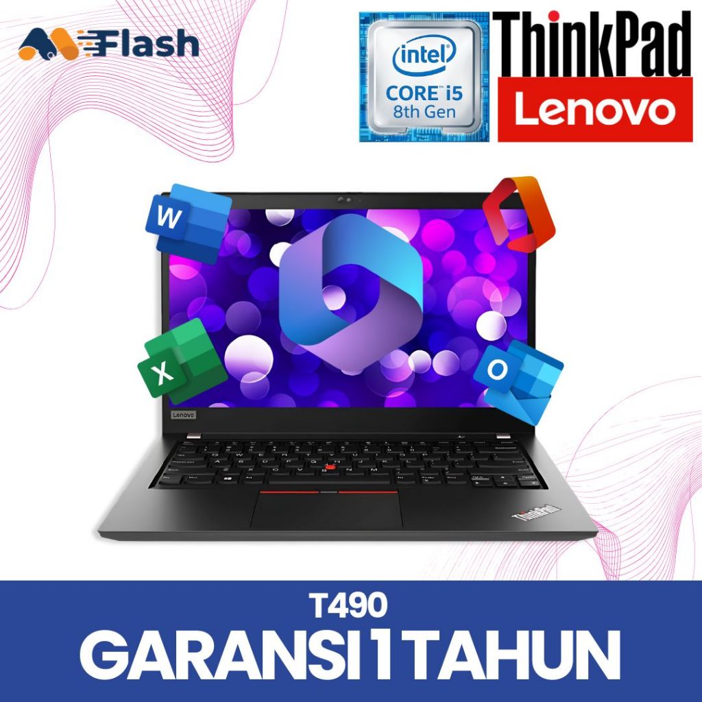 Jual Lenovo ThinkPad T490 | i5 Gen 8 | RAM 8GB | SSD 256GB | GARANSI 1 ...