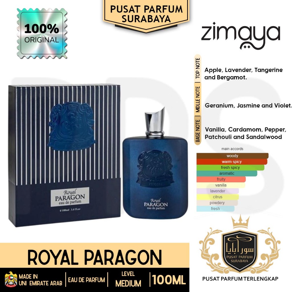 Jual Royal Paragon Zimaya Premium Parfum Pria/Wanita/Unisex Original ...