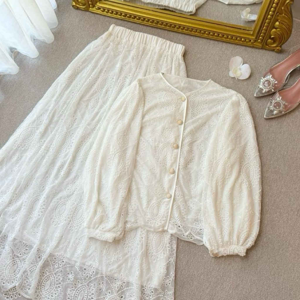 Jual DALILA ONESET - Atasan Blouse Mix Rok Katbol By Jasminescraft ...