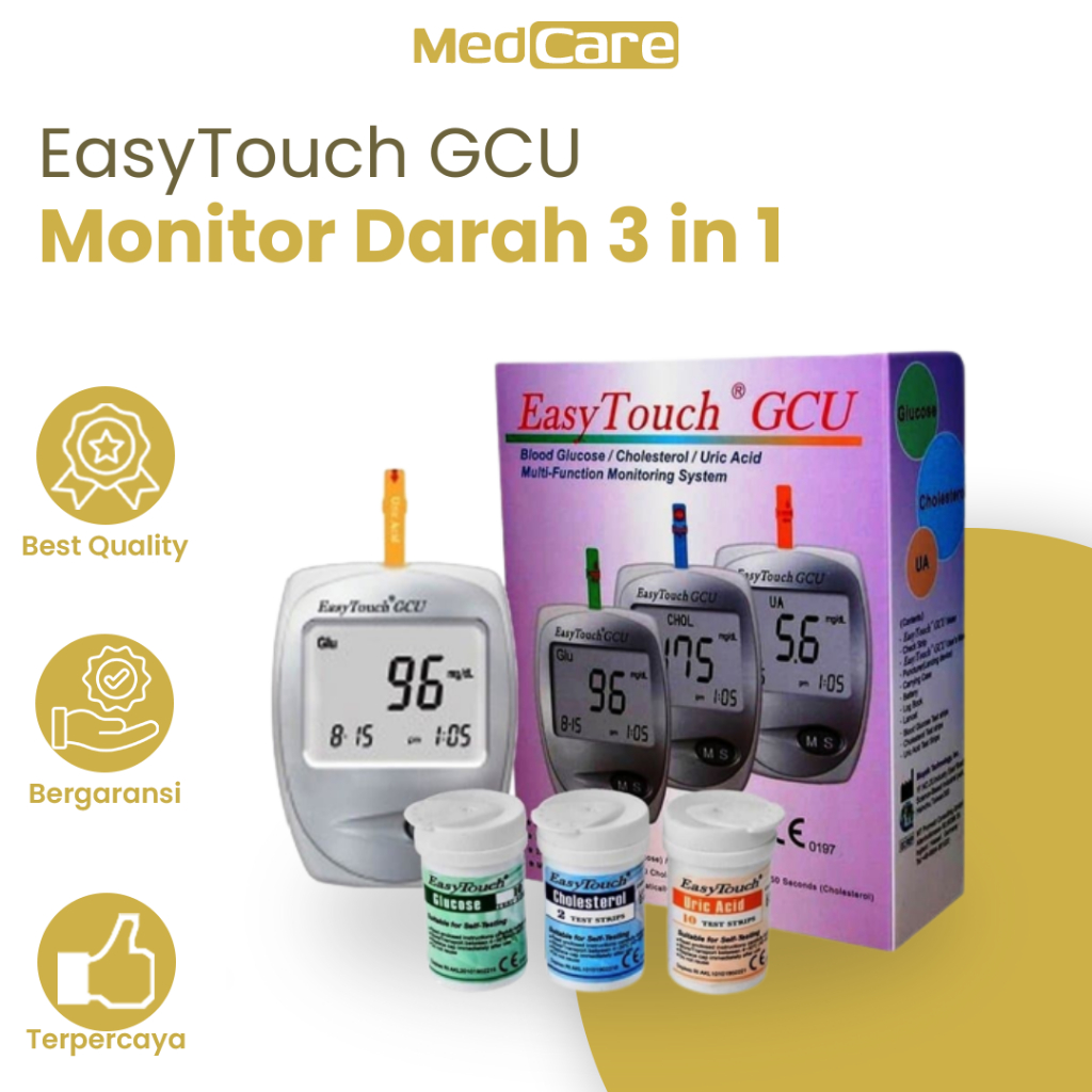 Jual Gcu Easy Touch / Gcu Easy Touch 3 in 1 / Gcu Strip / Gcu Kolestrol ...