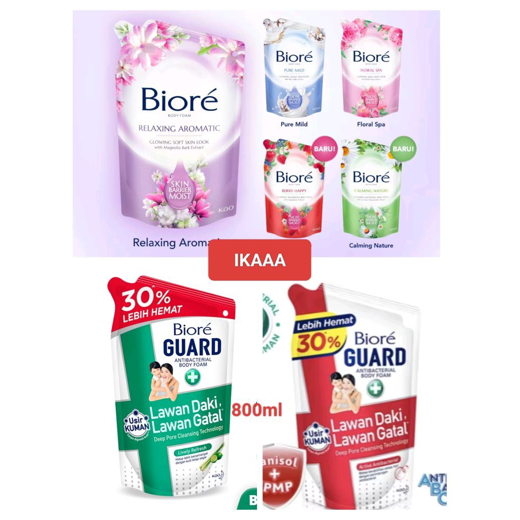 Jual Biore Body Wash Refil 800 ML / Sabun Mandi Cair Biore 800 ML.. Berpotensi dikirim kemasan ...
