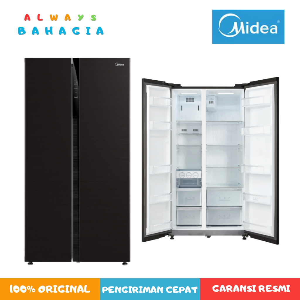 Jual MIDEA MDRS710FGF28ID Kulkas Side By Side | Kapasitas 548 Liter ...