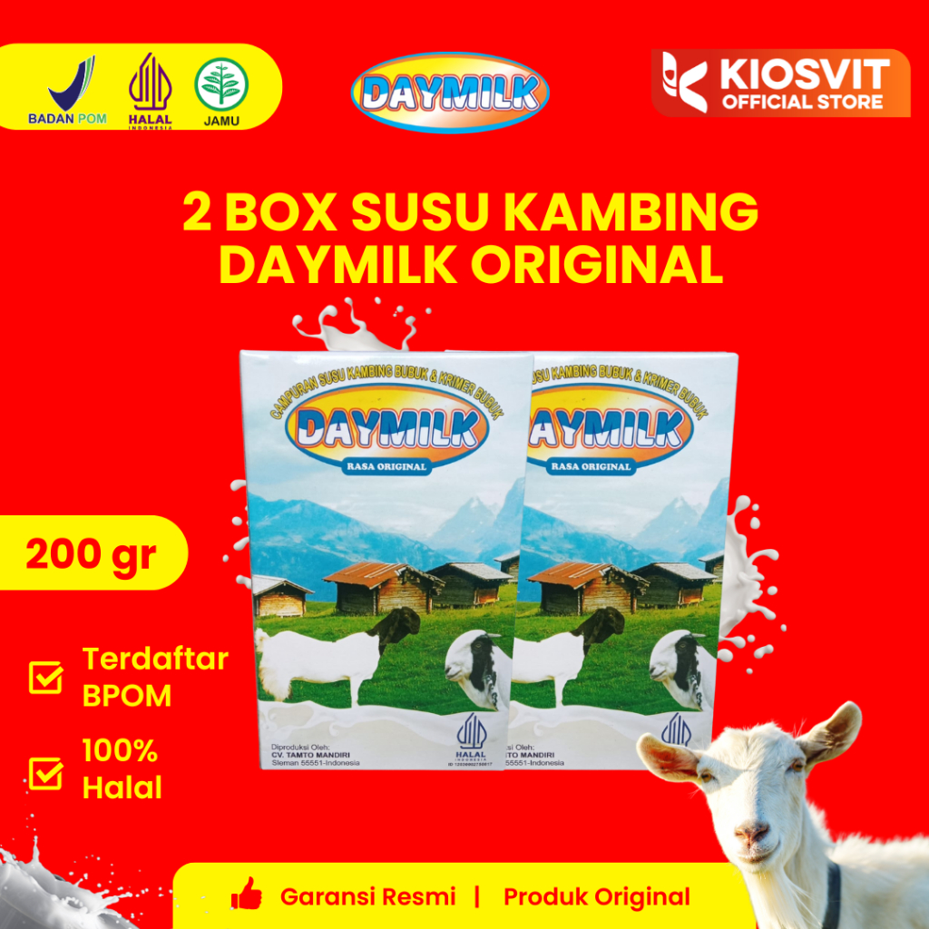 Jual DAY MILK Susu 2 Box Rasa Original - Susu kambing Etawa bubuk 200gr ...