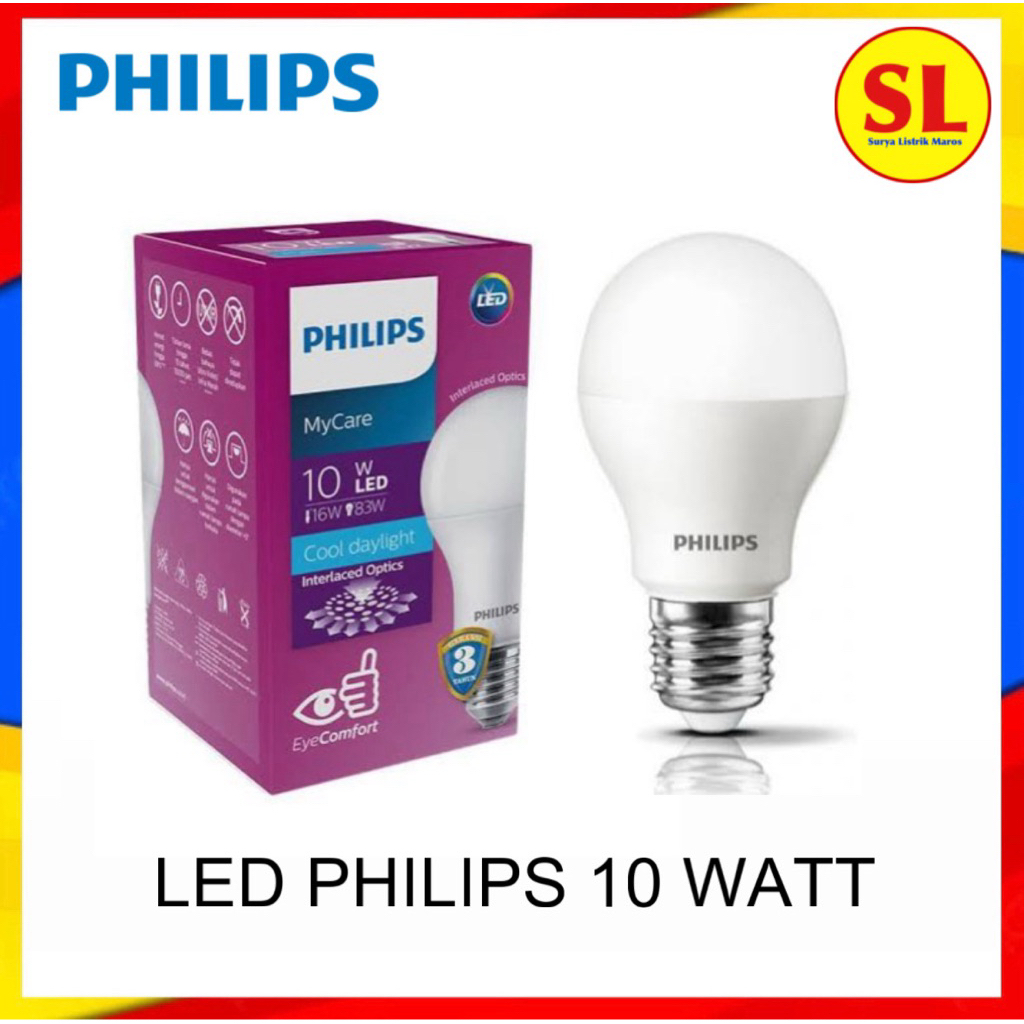 Jual PHILIPS LAMPU LED 10 WATT PUTIH | Shopee Indonesia