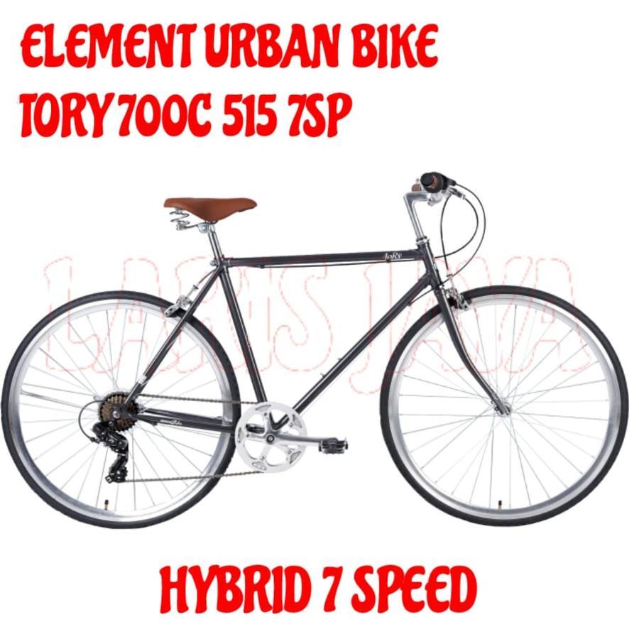 Jual sepeda urban bike hybrid element tory 700c 7sp sepeda commuter ...