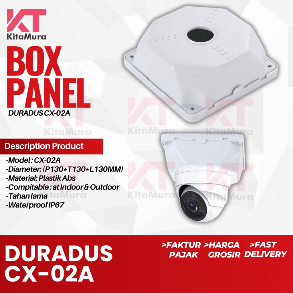 Jual Duradus Camera CCTV Indoor/Outdoor, Junction Box CCTV CX-2A ...