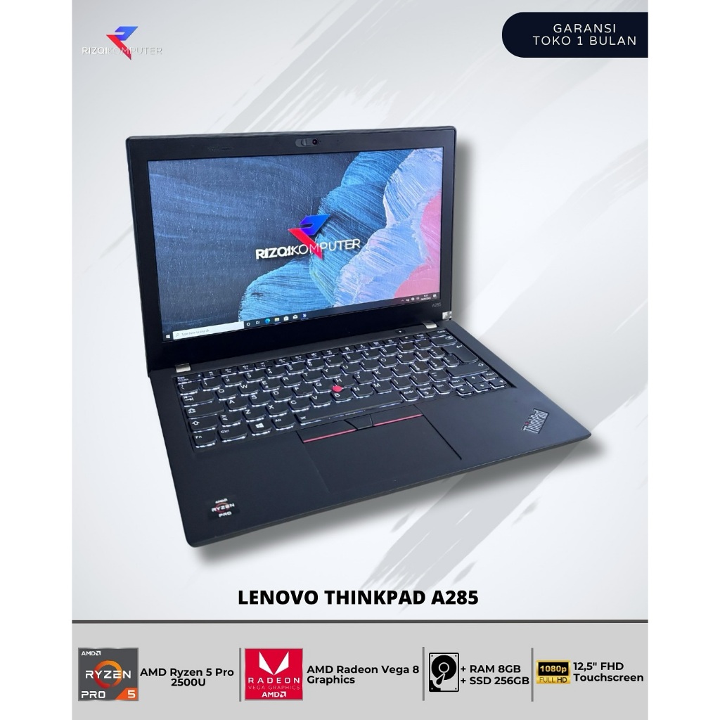 Jual Lenovo Thinkpad A285 AMD Ryzen 5 Pro 2500U Ram 8GB SSD 256GB all ...