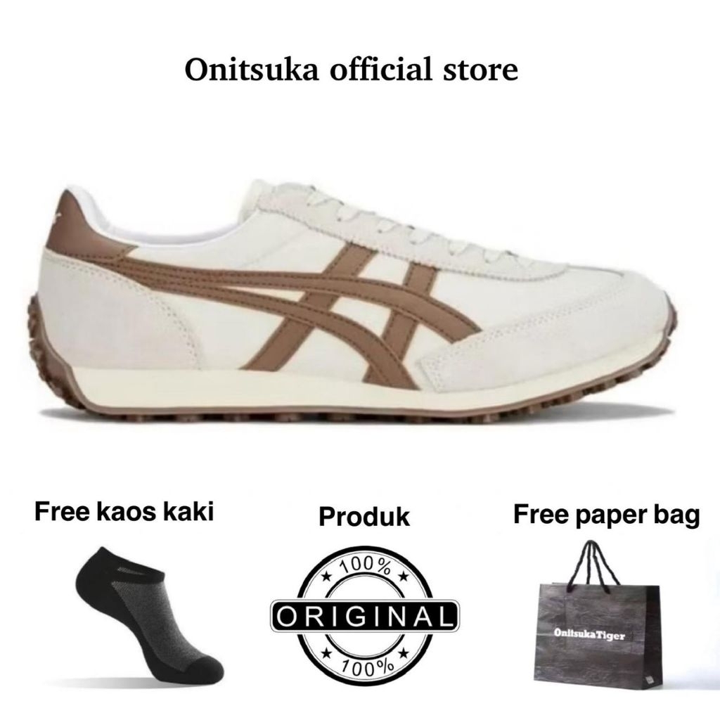Jual sepatu onitsuka tiger mexico 66 ORIGINAL edr ex cream brown (unisex) | Shopee Indonesia