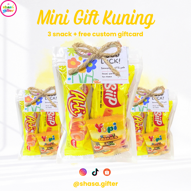 Jual Mini Gift Snack Kuning untuk Afeksi UTS, UAS, Kuesioner, Ulang ...